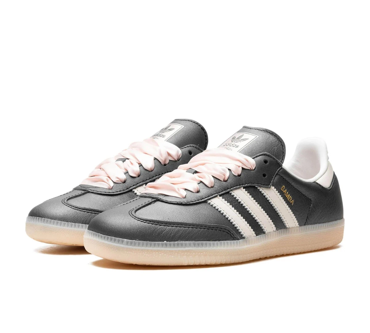 Adidas Samba OG 'Black Pink Ribbon Laces' – JUICY