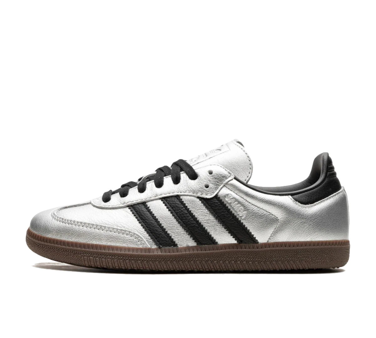 Adidas Samba OG ‘Silver Metallic Black Gum’ Prata – Juicy